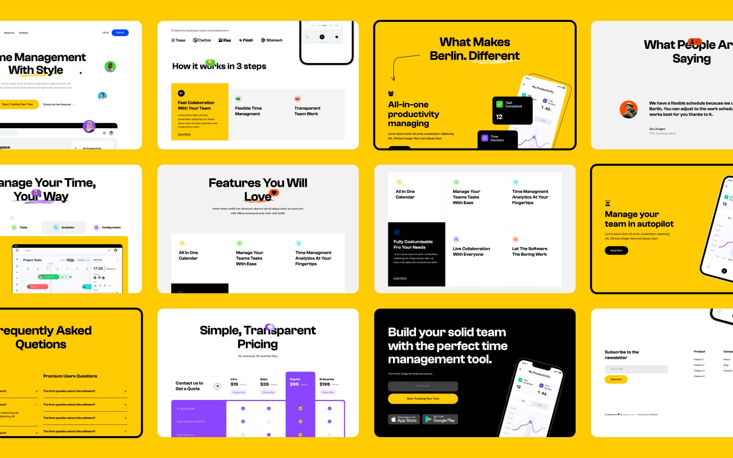 Berlin - SaaS Webflow Template | Wedoflow
